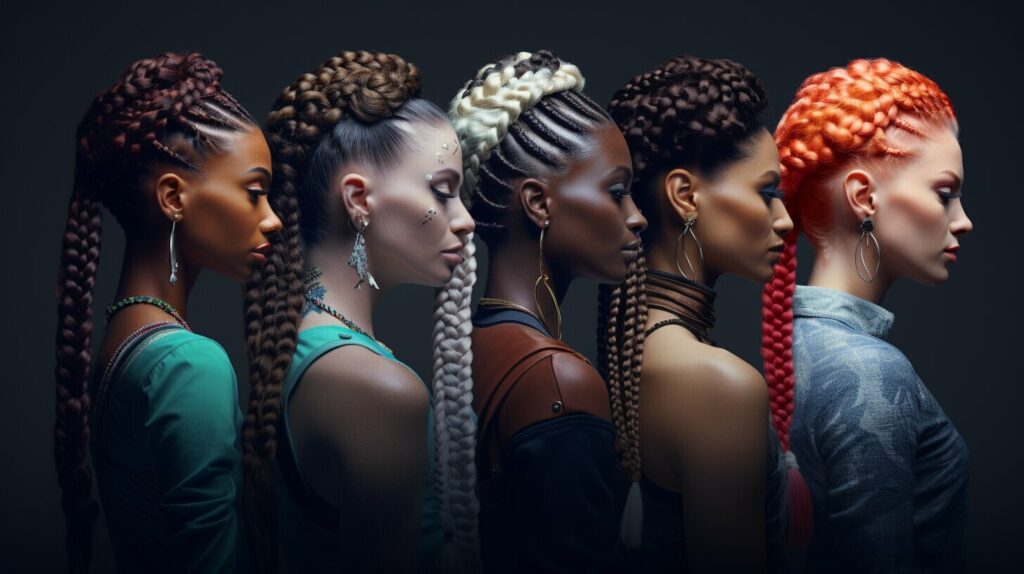 What cultures wear braids?