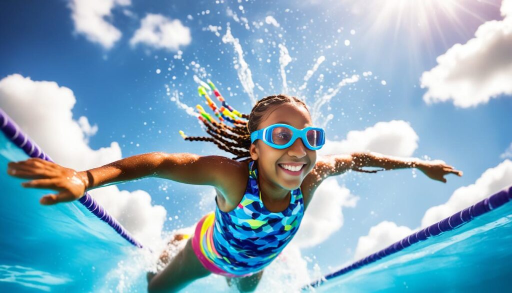 Can black girls swim with braids?