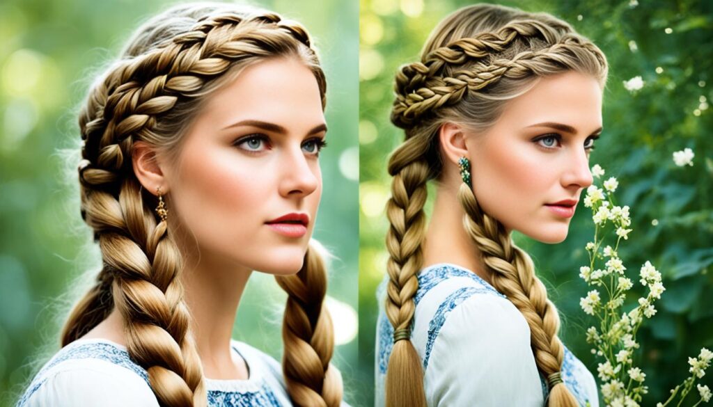 Did Europeans have braids?