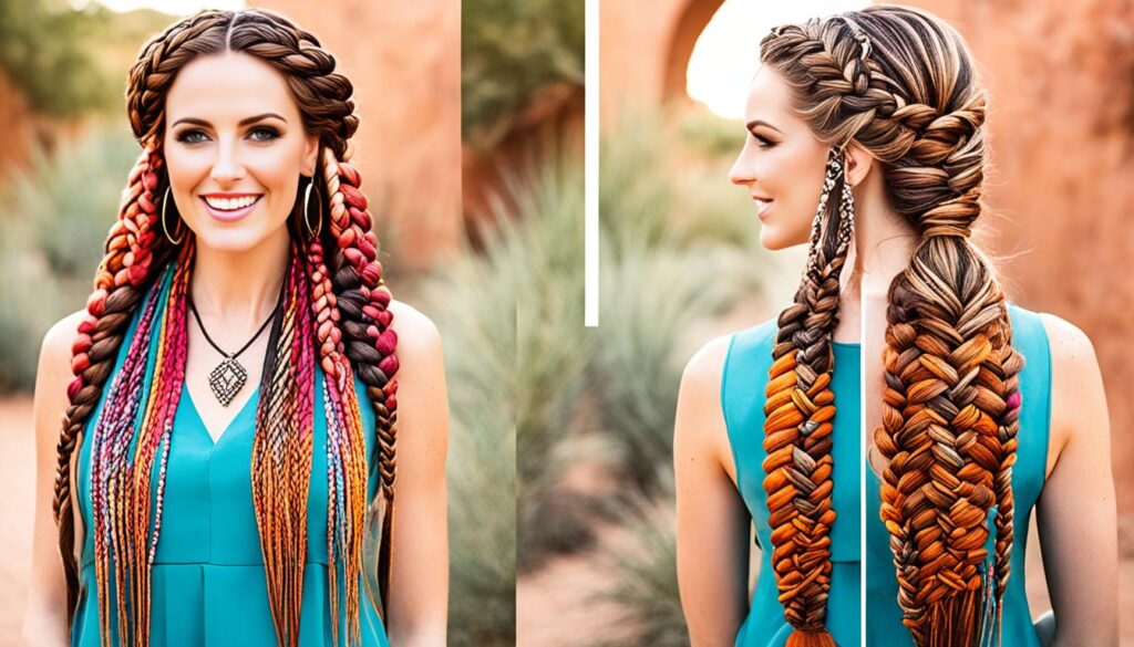 Do Moroccans wear braids?