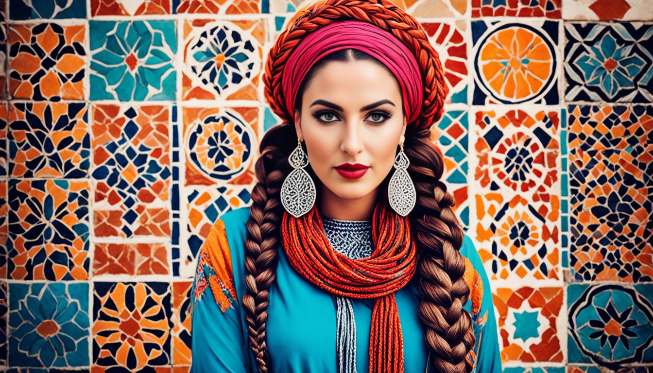 Do Moroccans wear braids?