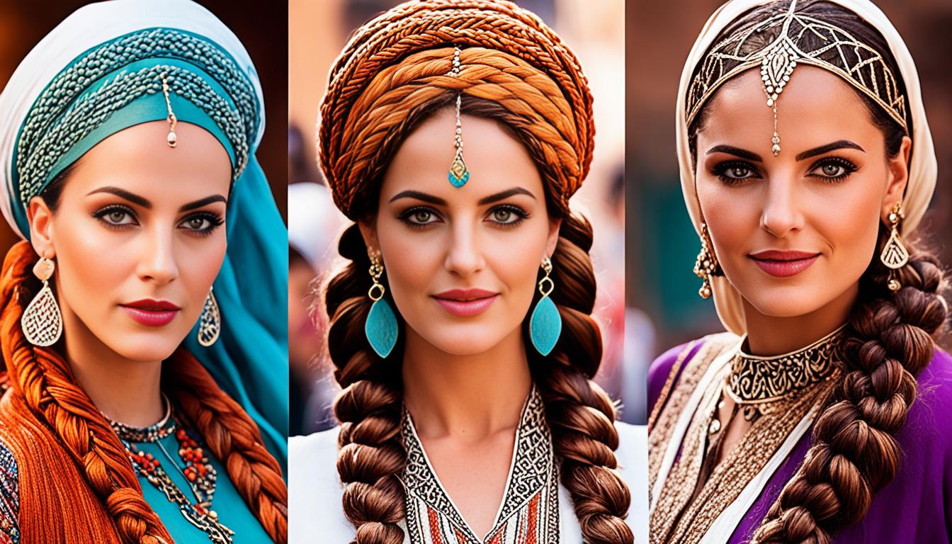 Do Moroccans wear braids?